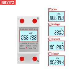 Digital Electric Energy Meter Multifunctional Wattmeter LCD Display Kwh ...