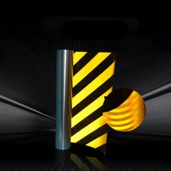 Yellow and Black Warning Reflective Film Traffic Sign from China - Freshdi