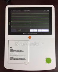 K-Eb3 Portable 3 Channel 12 Leads Touch Screen Holter System Easy ECG ...