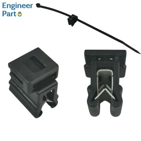 Solar Panel Self-Locking Zip Ties PV Module Black Nylon Cable Tie with ...