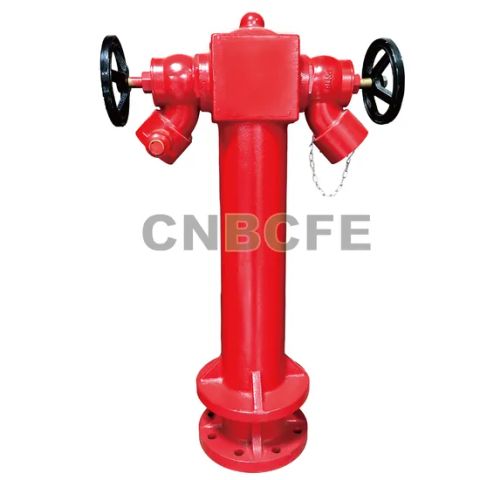 2-Way Wet Barrel Pillar Fire Hydrant with Valves Firefighting Equipment ...