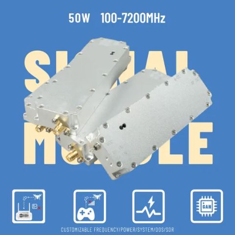 AntiDrone Jammer Module 100-7200MHz 50W CE ISO RoHS GS New MOQ100 15D ...