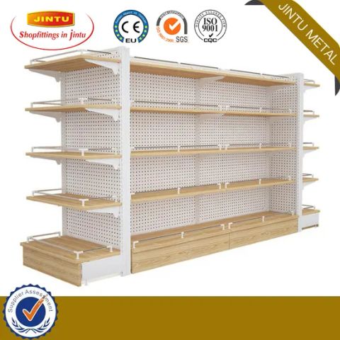 ISO Approved Gondola Metal Rack Supermarket Shelf Rotary Fixed ...