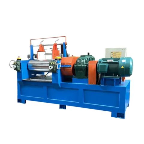 Water-Cooled Electric Heating Double-Roll Mill/Rubber Plastic Silicone Rubber Mixer from China ...