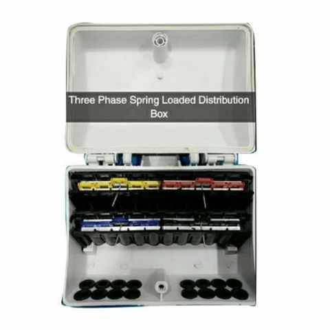 Spring Loaded Distribution Box IP Rating IP40 Phase Three Phase ...