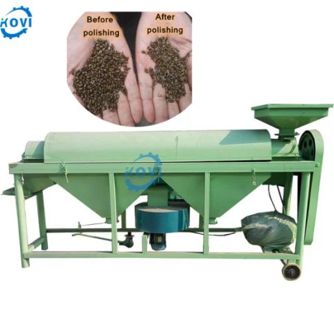 5t Per Hour Soybean Grain Corn Beans Cleaning Polishing Machine Bean ...