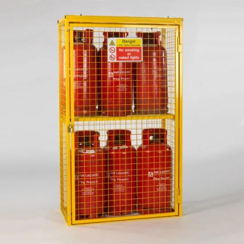Heavy-Duty Metal Gas Cylinder Storage Mesh Cages for Safety from China ...