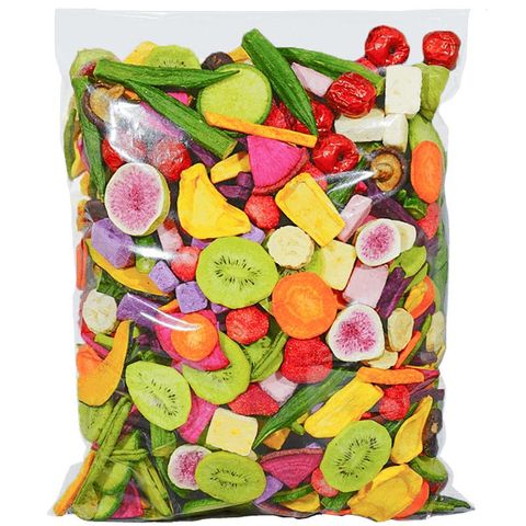 mixed of fruits and vegetable chips vacuum fried and freeze dried ...