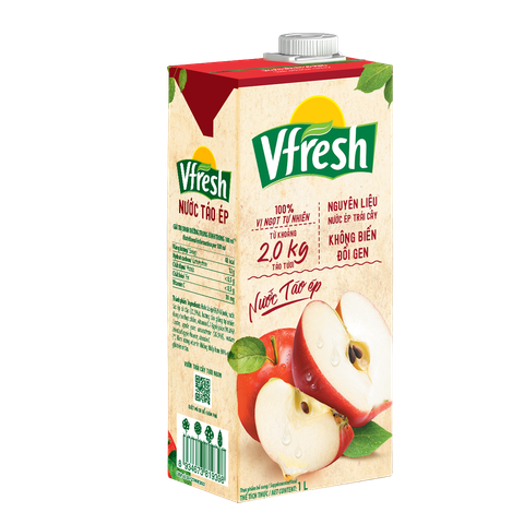 Vinamilk - Vfresh - Natural Taste Apple Juice 1L - Wholesale Packing 1L ...