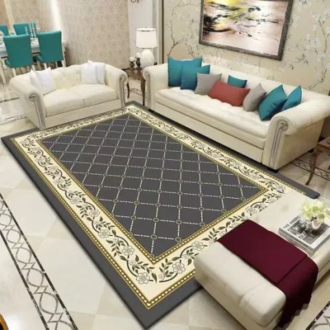 Soft 3D Printed Crystal Velvet Runner Rug for Modern Homes from China ...