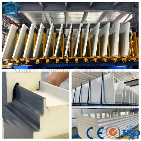 Fireproof B1 Grade Metal Sheer PIR/PUR/PU/Polyurethane Sandwich Panels ...