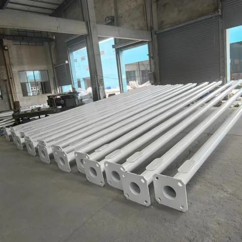 6m 8m Street Light Pole Outdoor Steel Galvanizing Technology Road Light ...