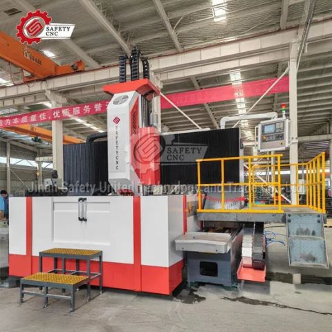 High Speed Gantry Movable Vertical New 4-Axis CNC Drilling and Milling ...