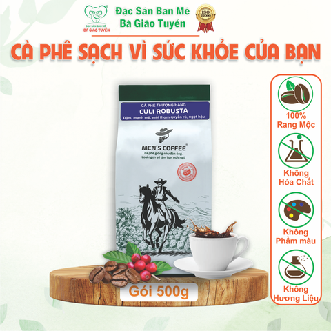 Bazan Đỏ Men’s Coffee Culi Robusta: Bold Flavor, 500g - 1kg Bag - Công ...