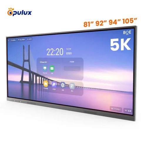 Smart Classroom Interactive Whiteboard Touch Display 5K 50 Point Touch ...