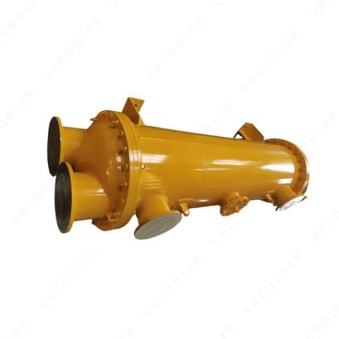 Air Compressor Oil Cooler Shell Tube Steel Durable 1Y ISO RoHS VRCOOLER ...