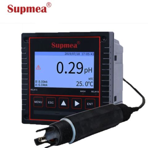 Self Clean pH Ec Controller with Industrial pH Probesensor pH Digital ...