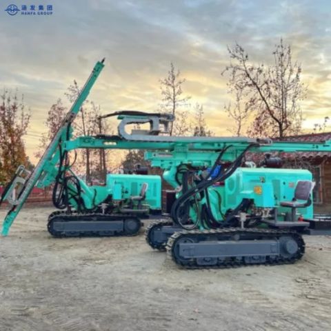 Crawler Hydraulic Screw Solar Power Crawler Piling Machine Generation ...