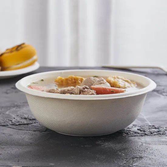 Biodegradable Sugarcane Bagasse Paper Pulp Salad Bowl MOQ 50, 000PCS ...