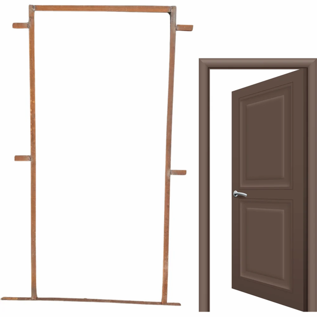 Mild Steel Rectangle Door Frame Height 7 Feet Shape Rectangle Style ...