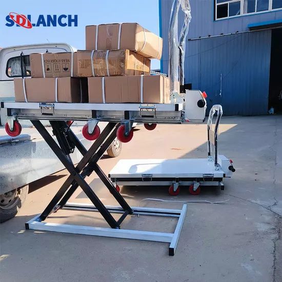 Portable Electric Powered Selfloading Hand Carts Lifting Handling Lift ...