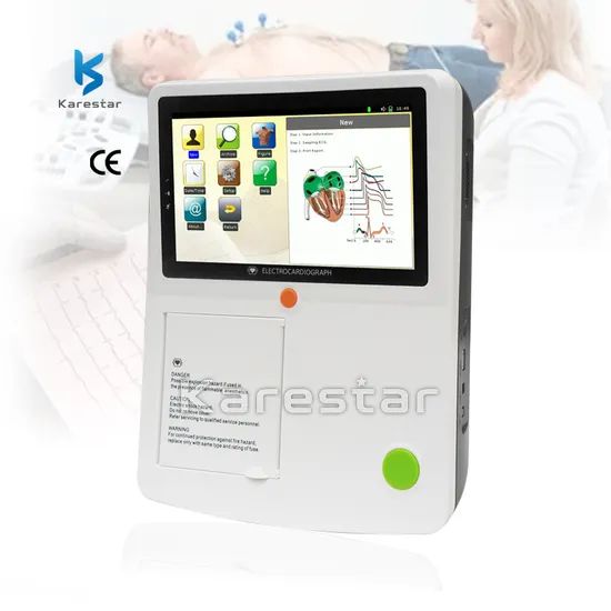 K-Eb3 Portable 3 Channel 12 Leads Touch Screen Holter System Easy ECG ...