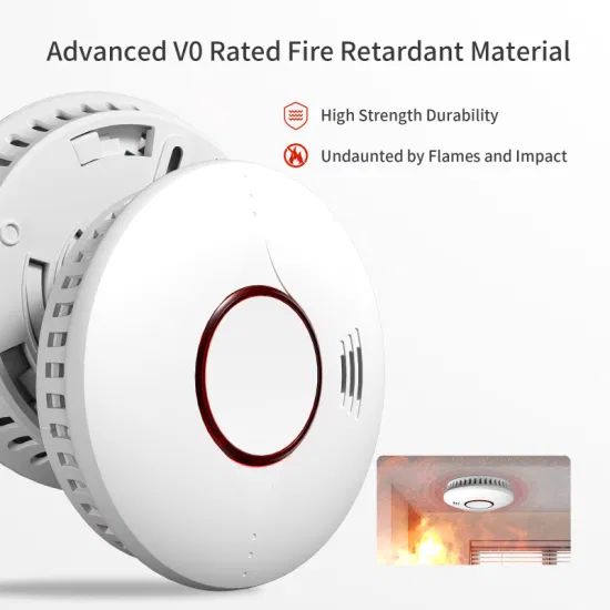 868/433MHz RF Frequency Smoke Detector with 10 Years Non-Replaceable ...