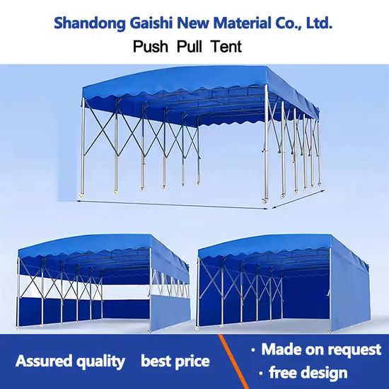 Push-Pull Movable Folding Carport Warehouse Shelter Car Wash Tent ...