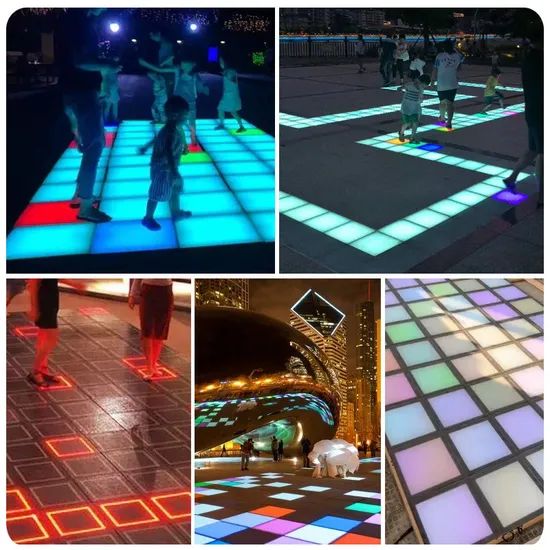 Floor Movement Games LED Touch Gaming Activate LED Mega Grid Game Floor ...