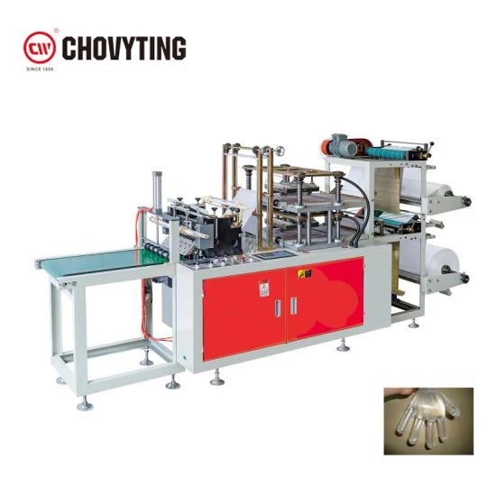 Automatic Food Disposable Plastic Glove Making Machine Speed High Layer ...