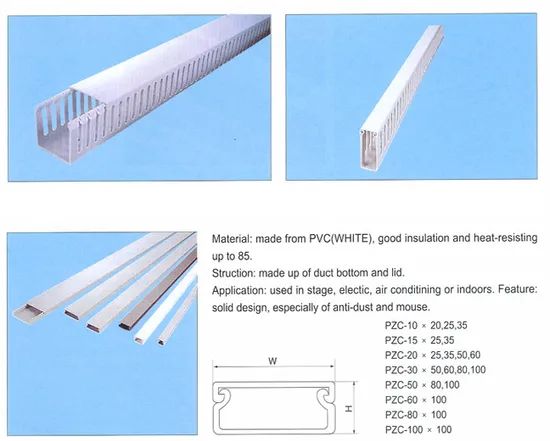 PVC Pzc Pxc Wiring Duct Material PVC Shape Square Type Insulation HS ...