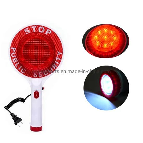 Roadway Displays Construction Traffic Control Flashing LED Hand Held ...