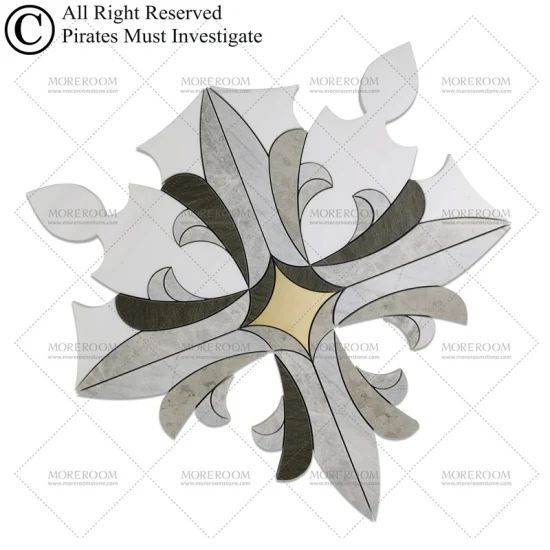 Water Jet White Marble Stone Mosaic Tile for Wall Color White Origin ...